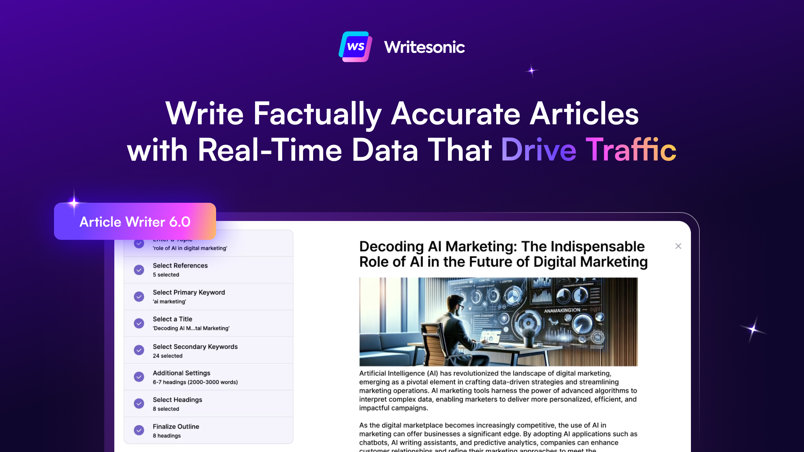 Ai Article Writer Article Generator Writesonic
